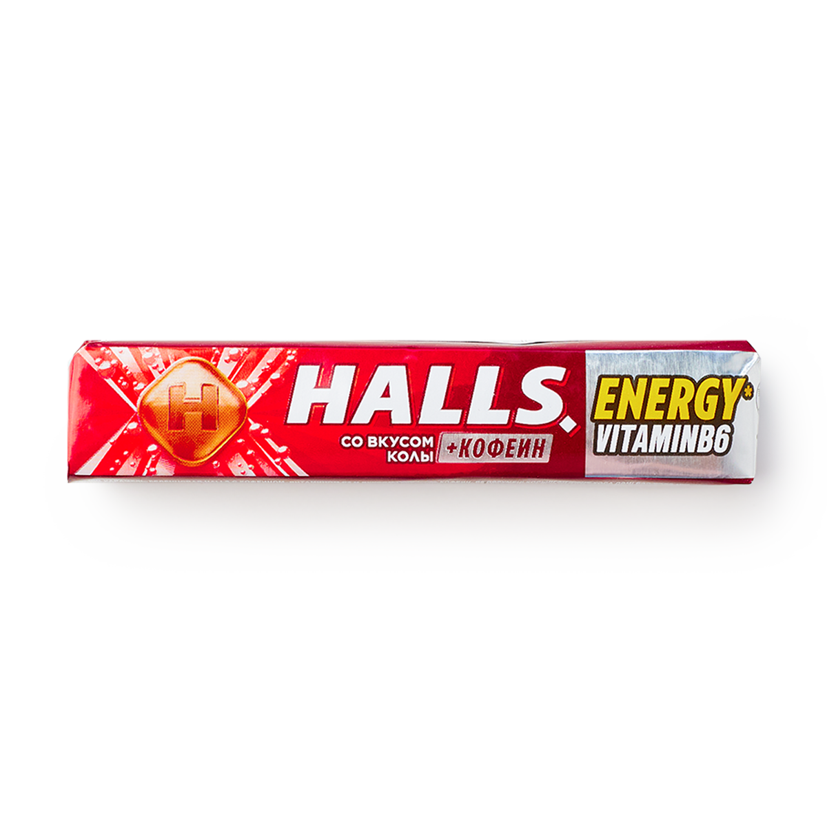 Леденцы Halls со вкусом колы и с кофеином, бумажная обертка, 25 г