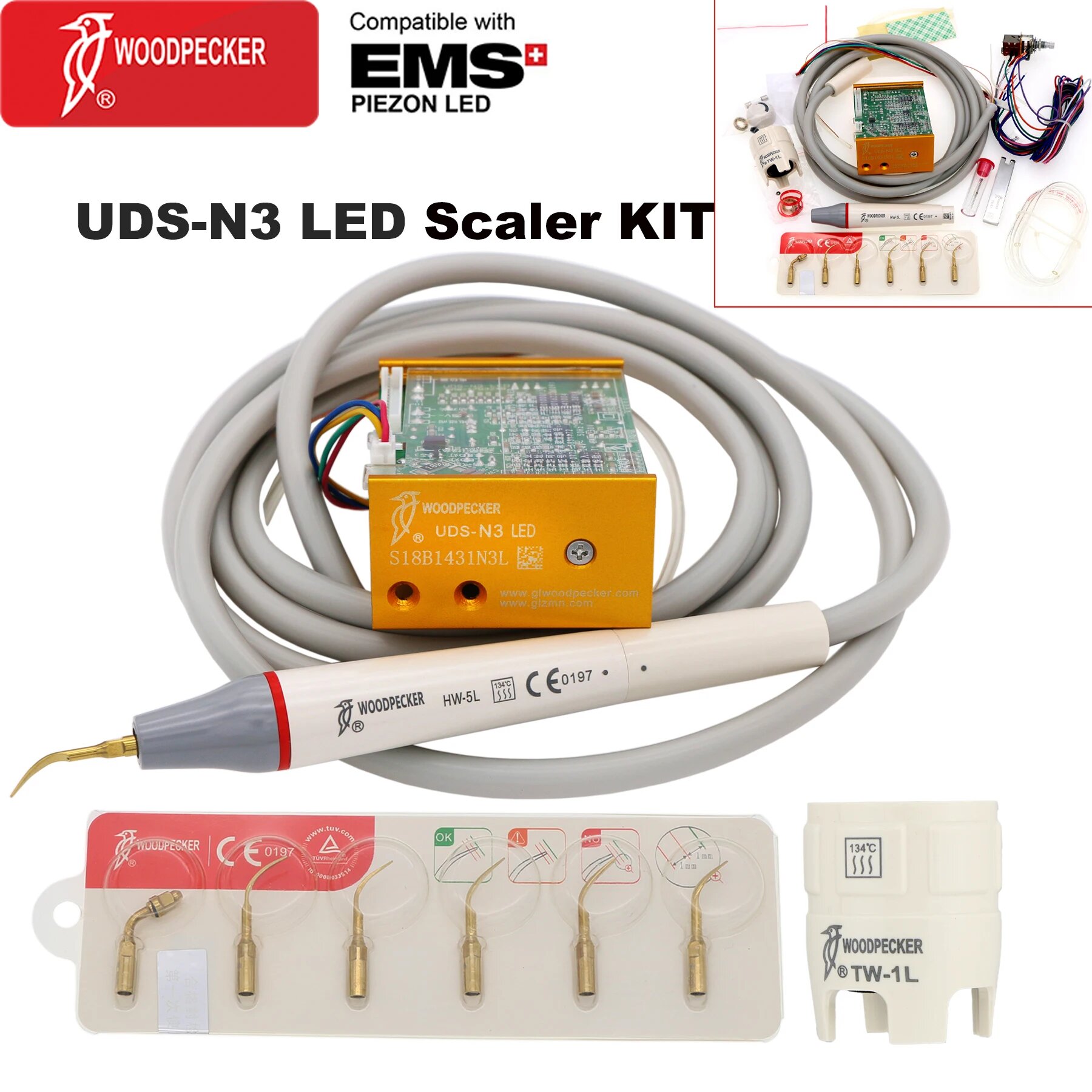 Woodpecker UDS-N3 LED ультразвуковой скалер