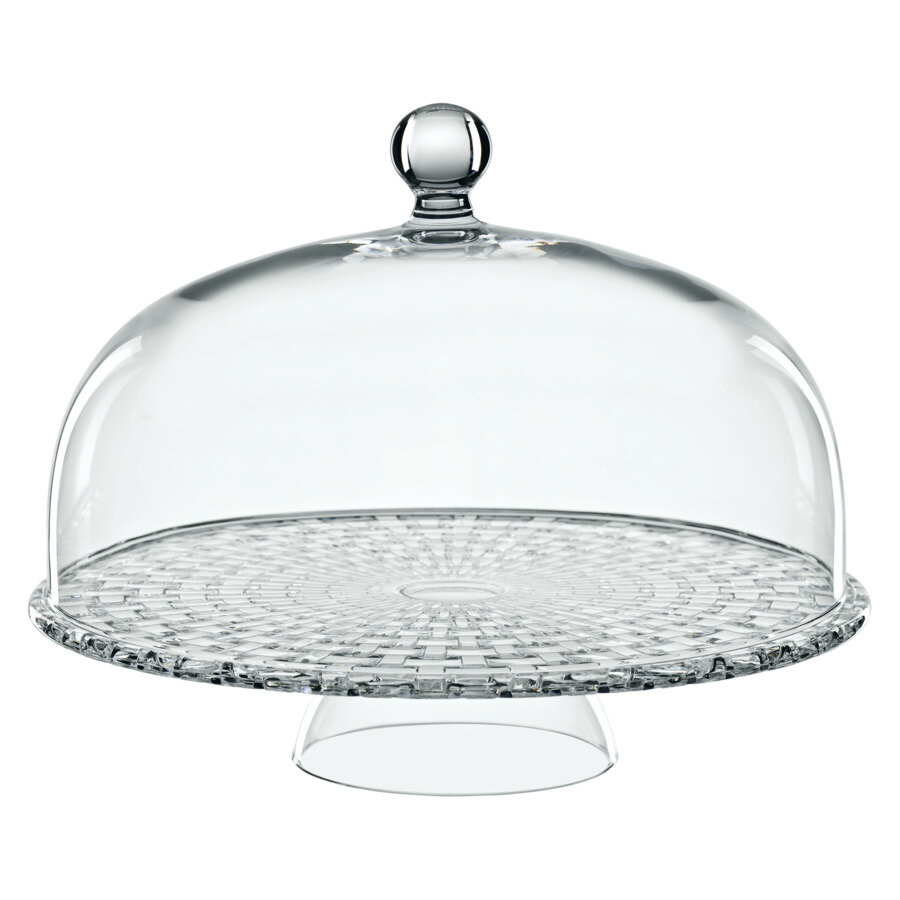 Блюдо для пирожных Nachtmann Bossa Nova 32см, с крышкой, хрусталь бессвинцовый