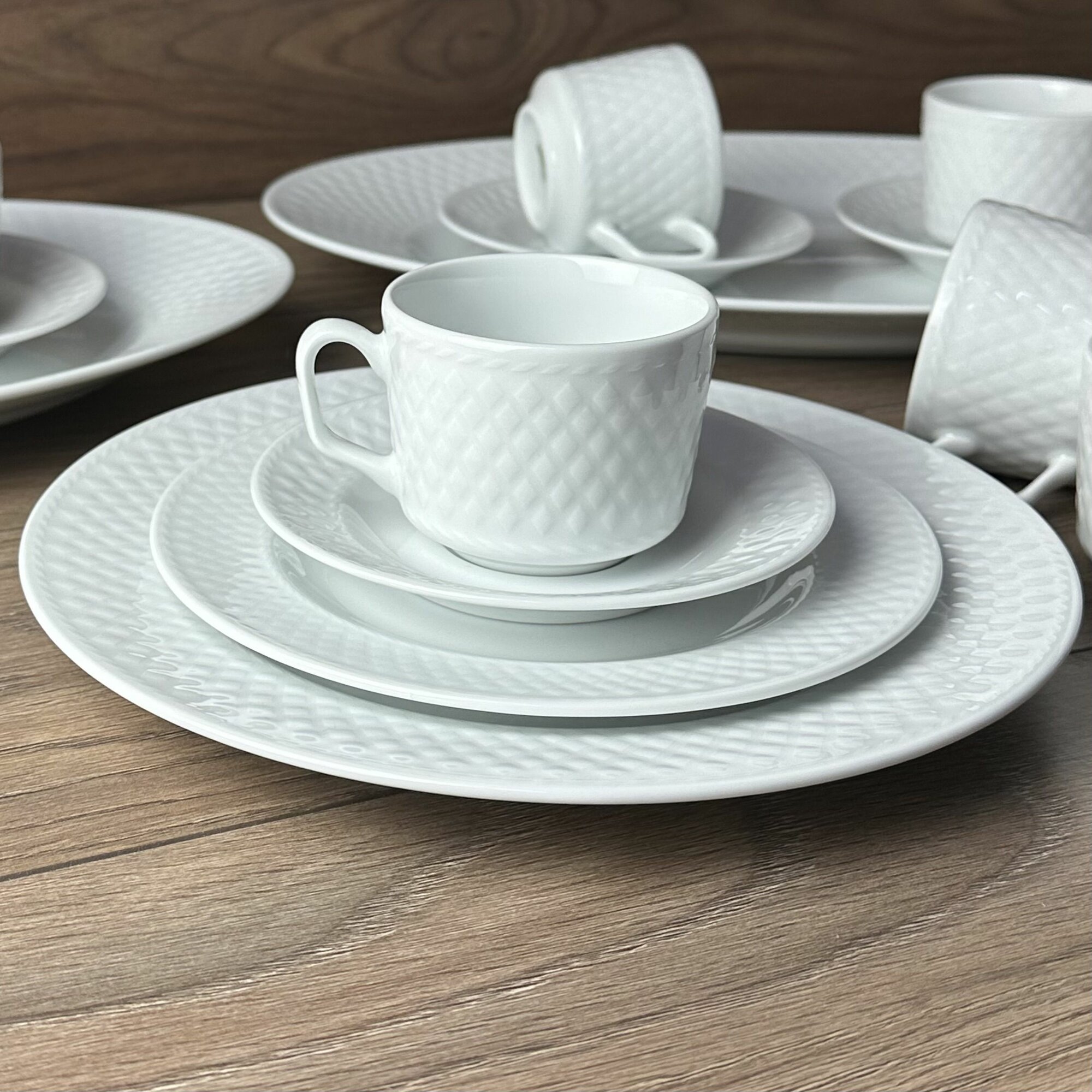 Чайно-Кофейный Набор 12 предметов 6 персон Diamond Classic Chic