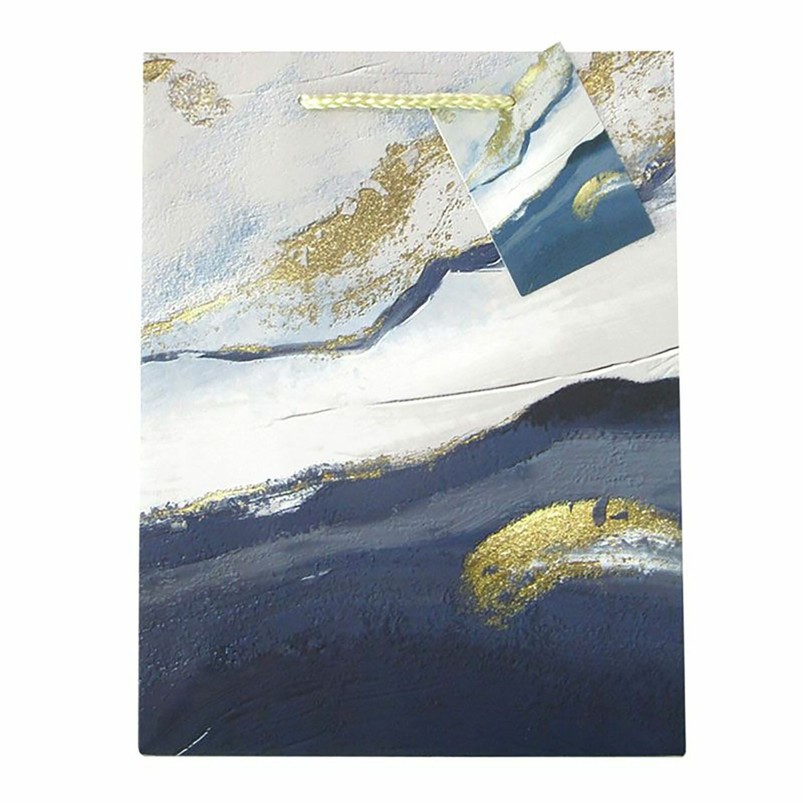Пакет подарочный "Благородный", Синий, 18*10*23 см, 1 шт. / Веселуха
