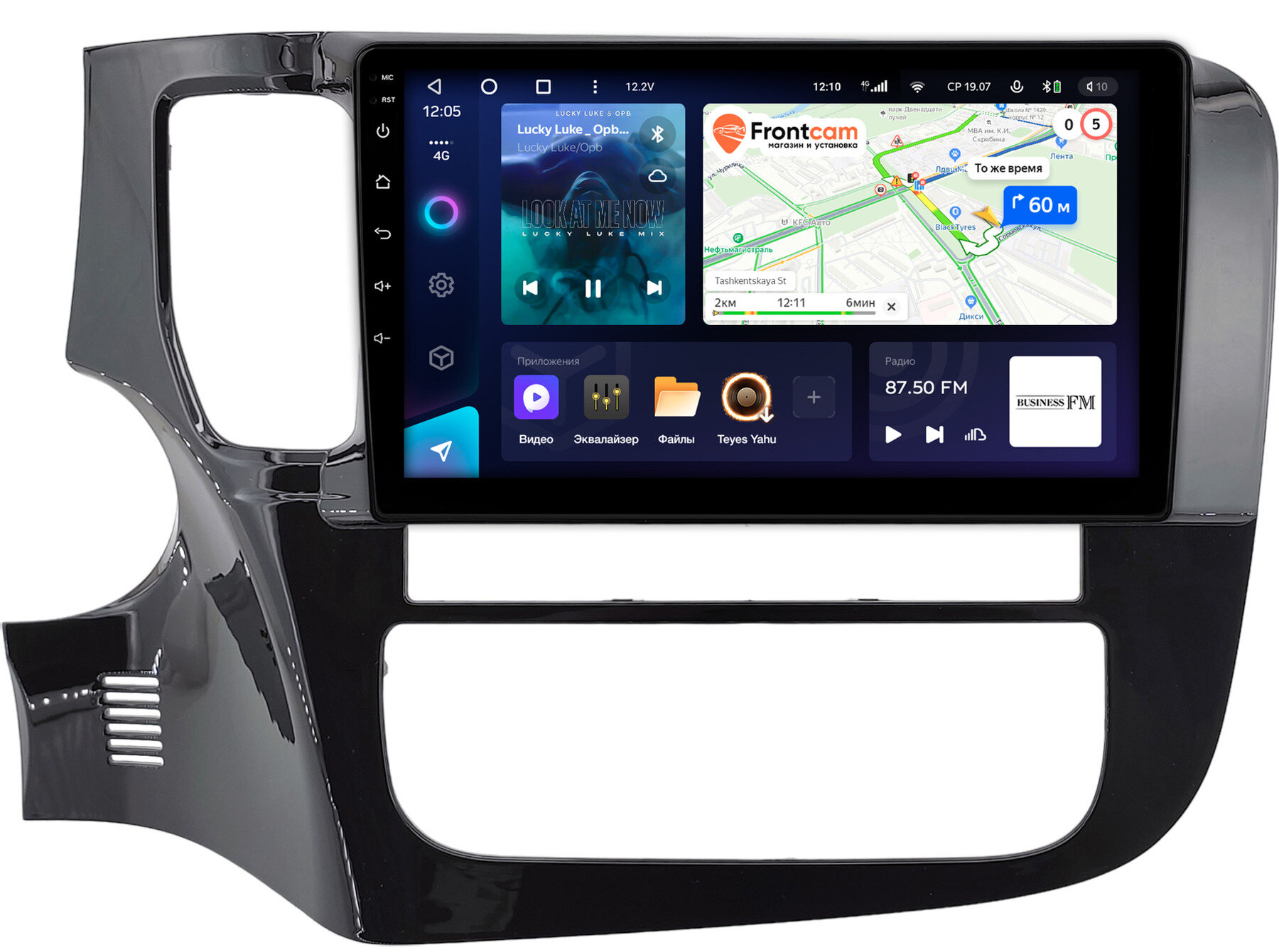 Штатная магнитола Mitsubishi Outlander 3 2012-2024 (глянцевая) Teyes CC3 6/128 9" RM-9-0145 Android 10 (4G-SIM, DSP, QLed)