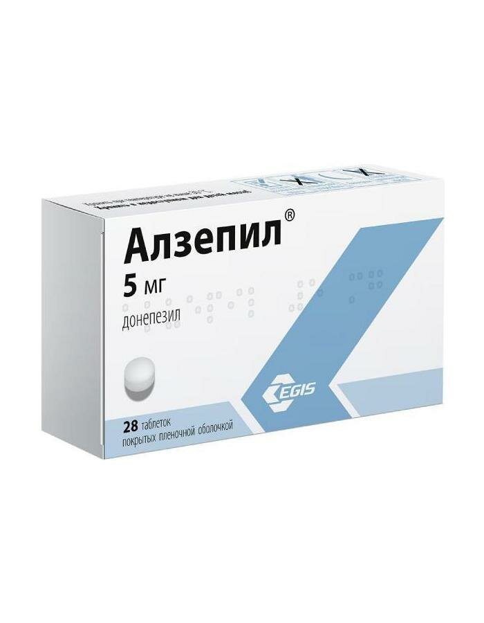 Алзепил, таблетки покрыт. плен. об. 5 мг, 28 шт.