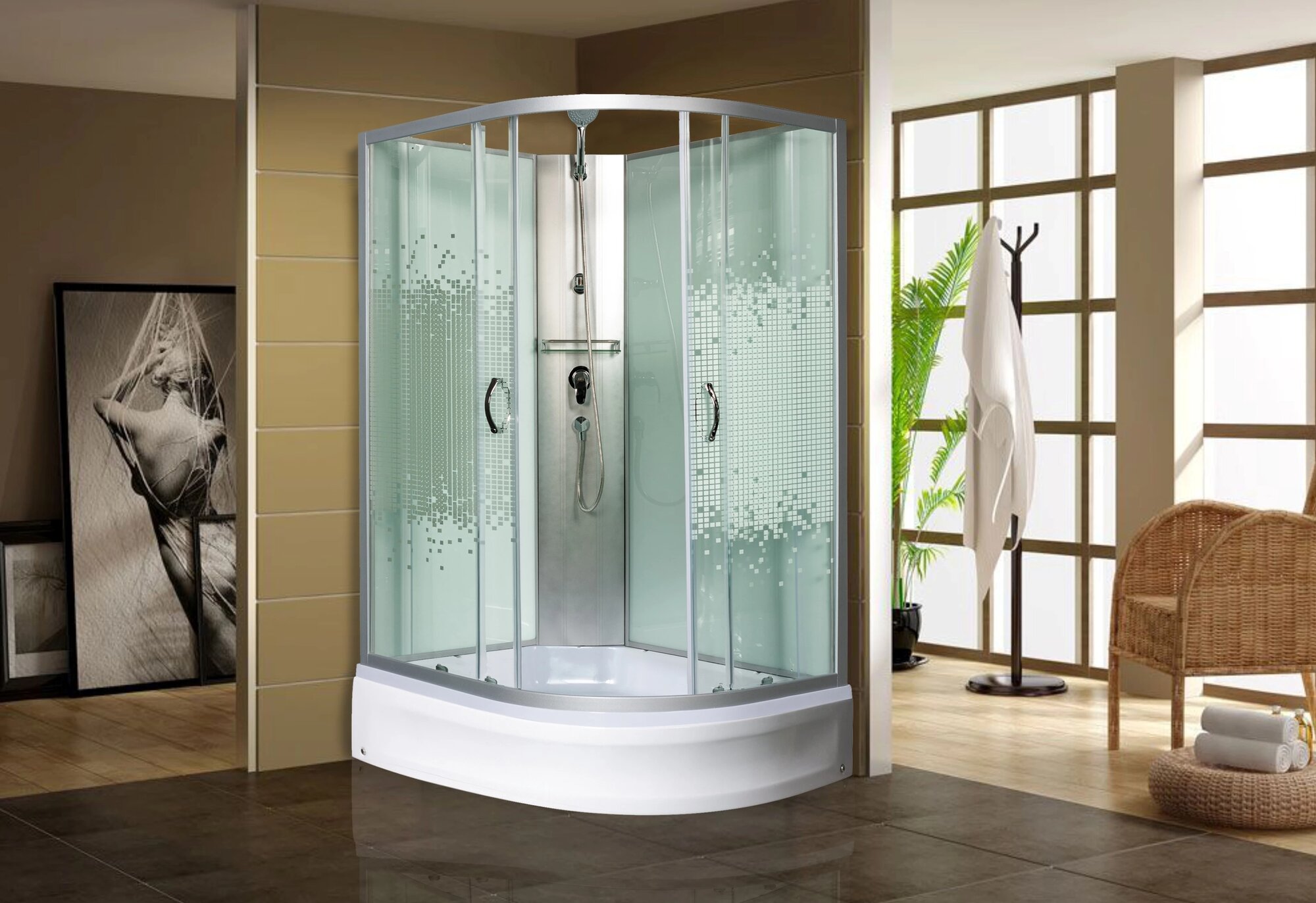 Душевая кабина Мономах Б/К 100/80/24 МЗ 100x80 L 10000005773