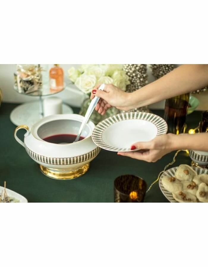 Тарелка глубокая 22,5 см Astra, декор "Индия" 1 шт.