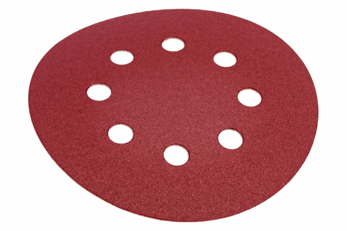 Круг шлифовальный на липучке по дереву/металлу 10 шт. (125 мм; P120; 8 отверстий) Gigant G-1020