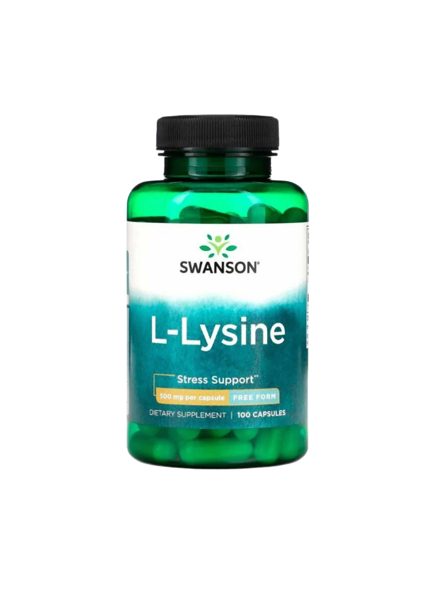 Swanson L-Lysine (L-лизин) 500 мг 100 капсул (Swanson)