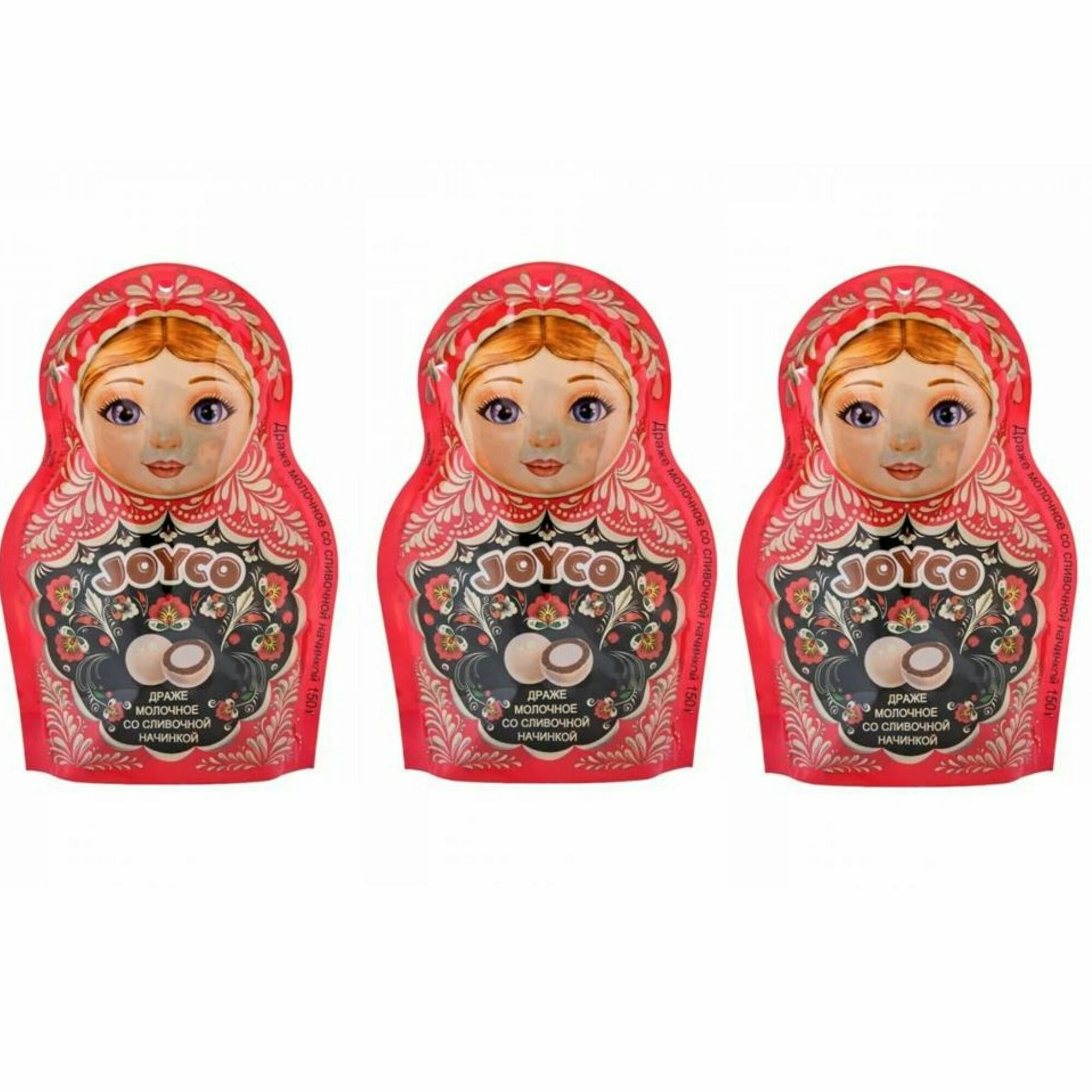 JOYCO Драже Коровка, кремовое, 150 г, 3 уп