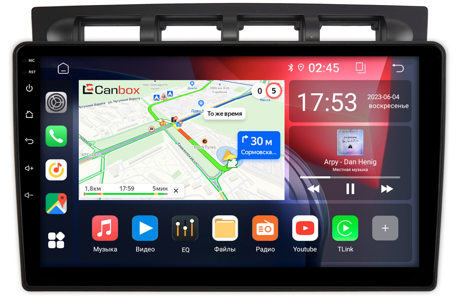 Штатная магнитола Kia Picanto 2004-2007 Canbox GT9-1122 2/32 Android 10 (IPS, DSP, CarPlay)