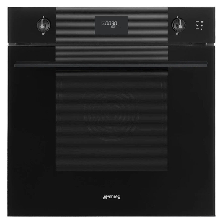 Духовой шкаф с пиролизом и паром 11 функций SMEG SOP6101S2B3 Linea 60 см, стекло Deep Black