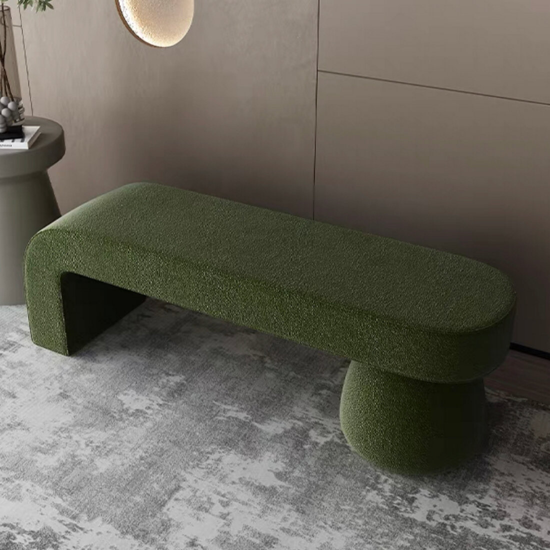 Банкетка Calabria (120см / цвет зеленый букле)