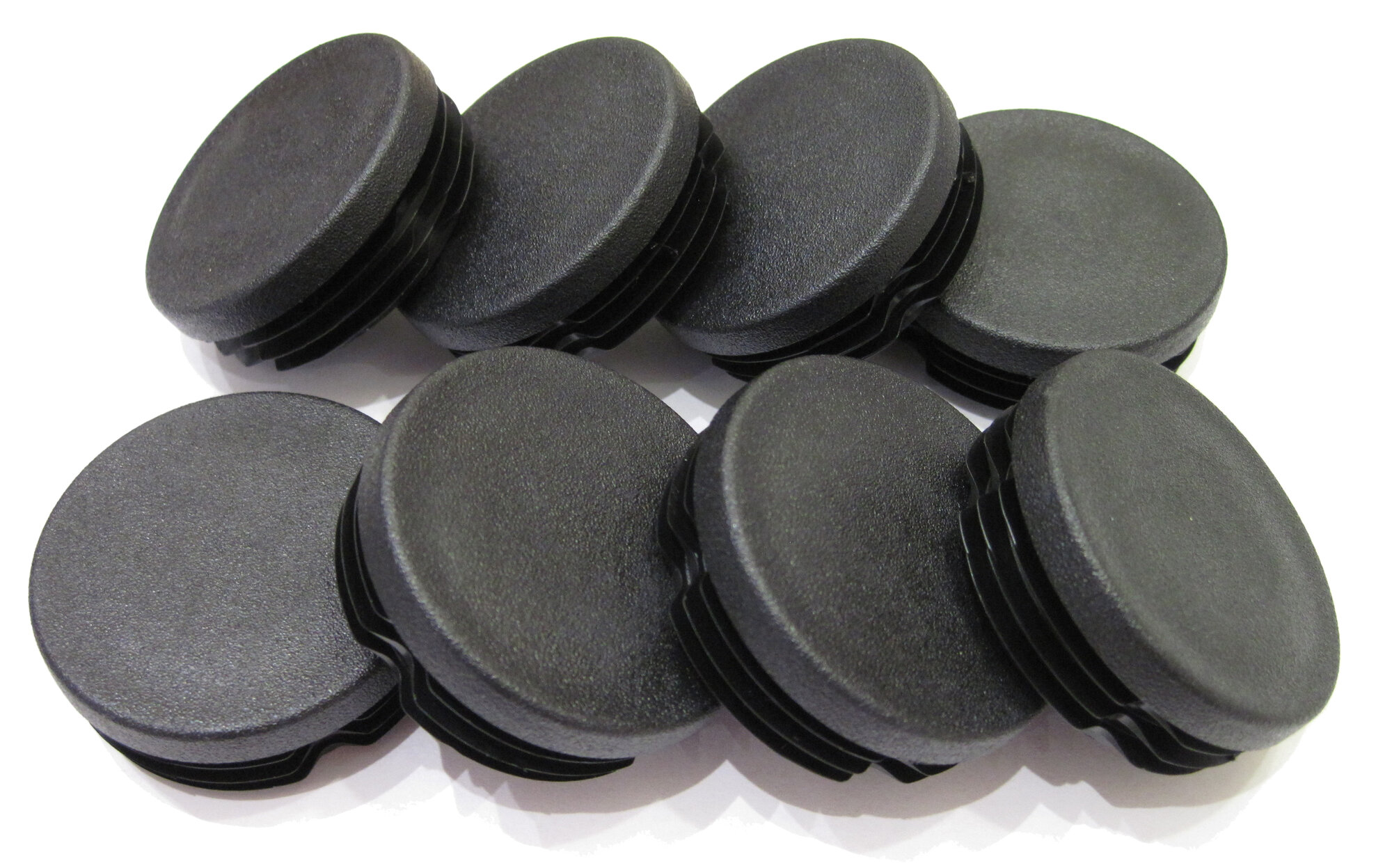 Заглушка для круглой трубы с внешним диаметром 45мм и диаметром отверстия 38-43мм, пластиковая, 8шт.