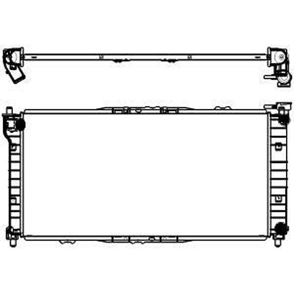 SAKURA Automotive 33011023 (FS1915200E) радиатор системы охлаждения\ Mazda (Мазда) 626 / mx-6 1.8i-2.0i 91
