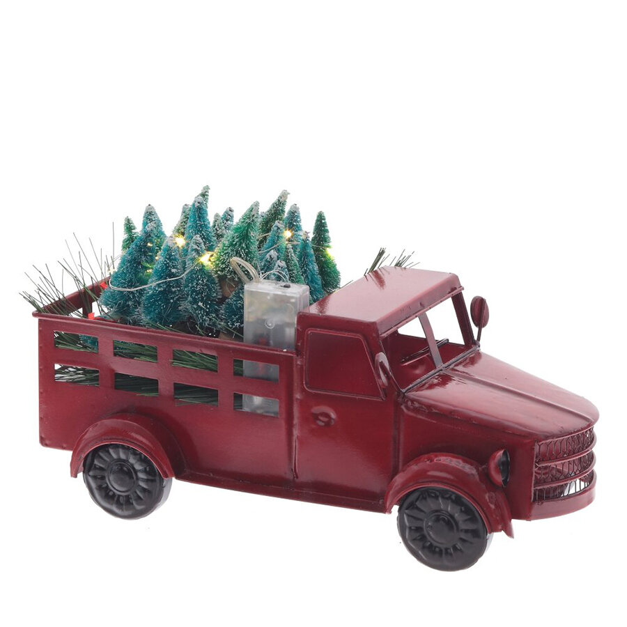 Изделие декоративное с подсветкой Машинка Remecoclub, металл, 17x32x15 см