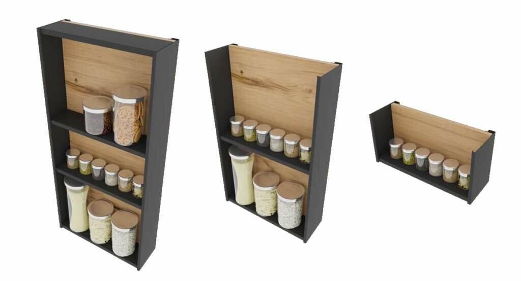 Боковины для полок 1320х150 (ВхШ, мм), сталь, черный, 2 шт.