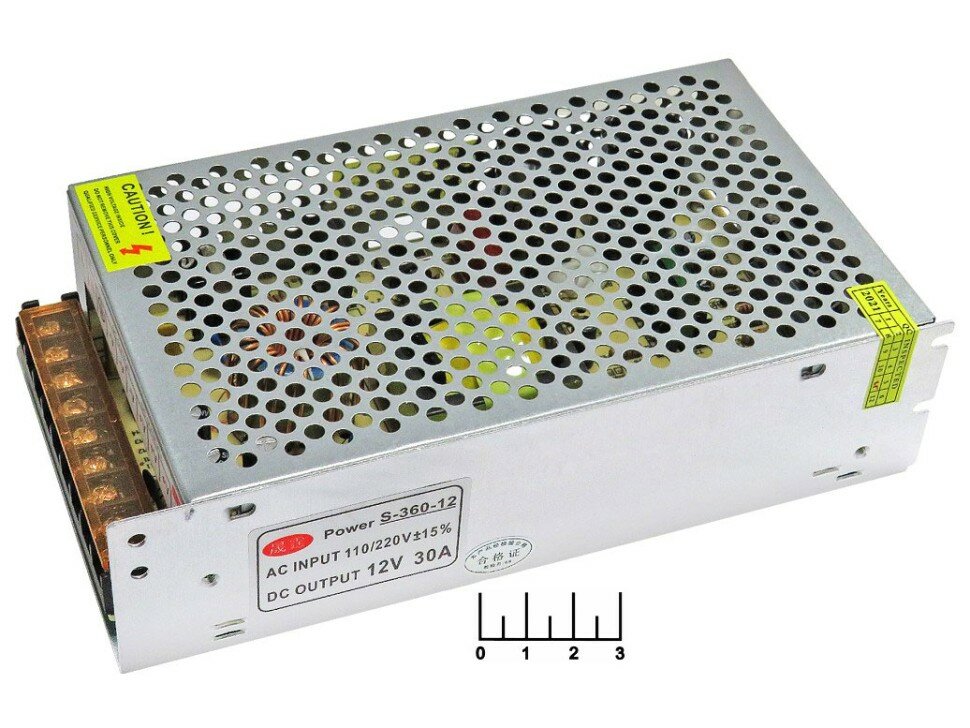 Блок питания 12V 30A 360W S-360-12