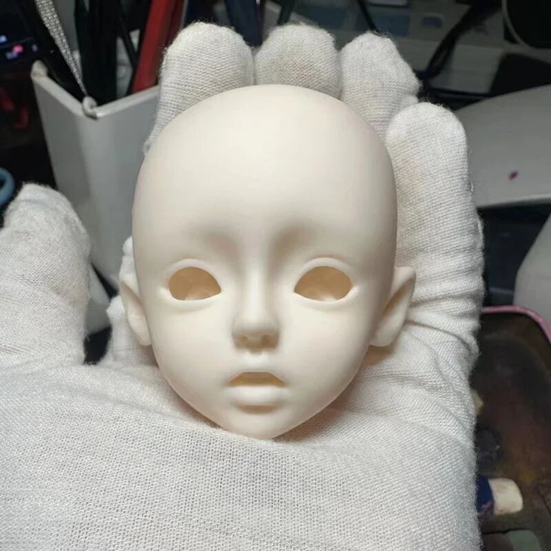 Голова куклы 30 см, часть головы 1/6 BJD, голова из белой кожи без макияжа, игрушки «сделай сам» для девочек