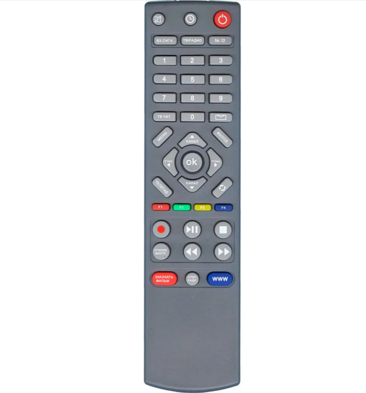 Пульт для Триколор ресивера GS8300N (GS8304) Huayu (серый)