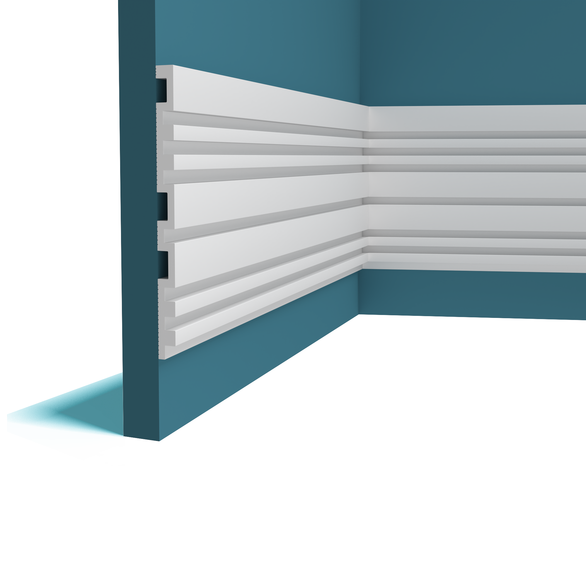 Стеновая панель Перфект Plus P166-2800, ударопрочная , 20*1,4*280 см под покраску 1 штука