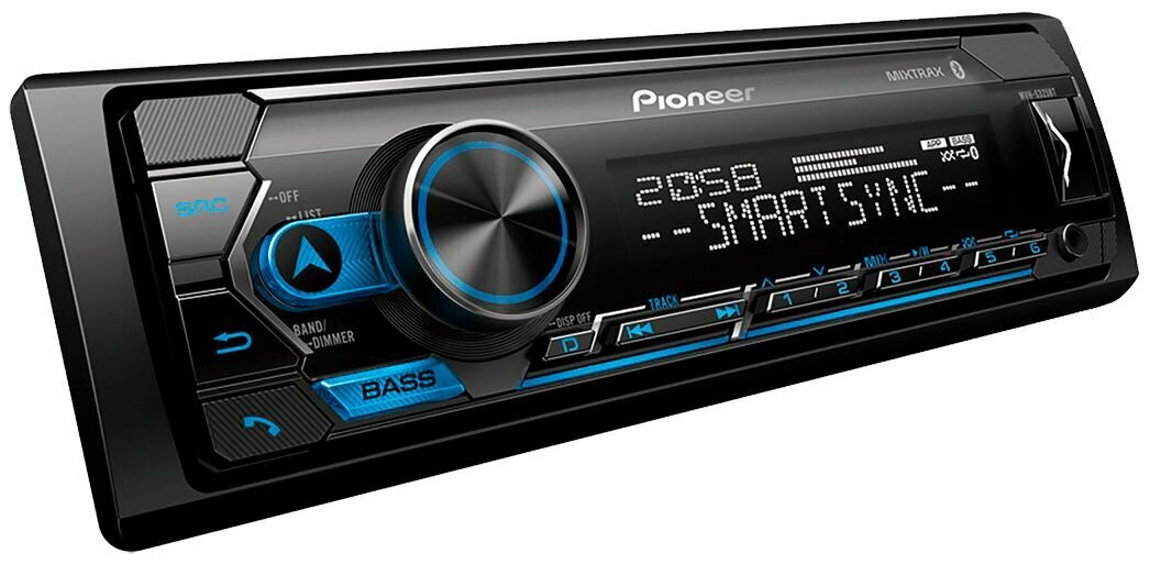 Автомагнитола Pioneer MVH-S215BT 1DIN 4x50Вт RDS