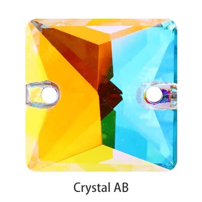 Стразы Astrobox Magic квадратные 10 шт. 12mm, Crystal AB