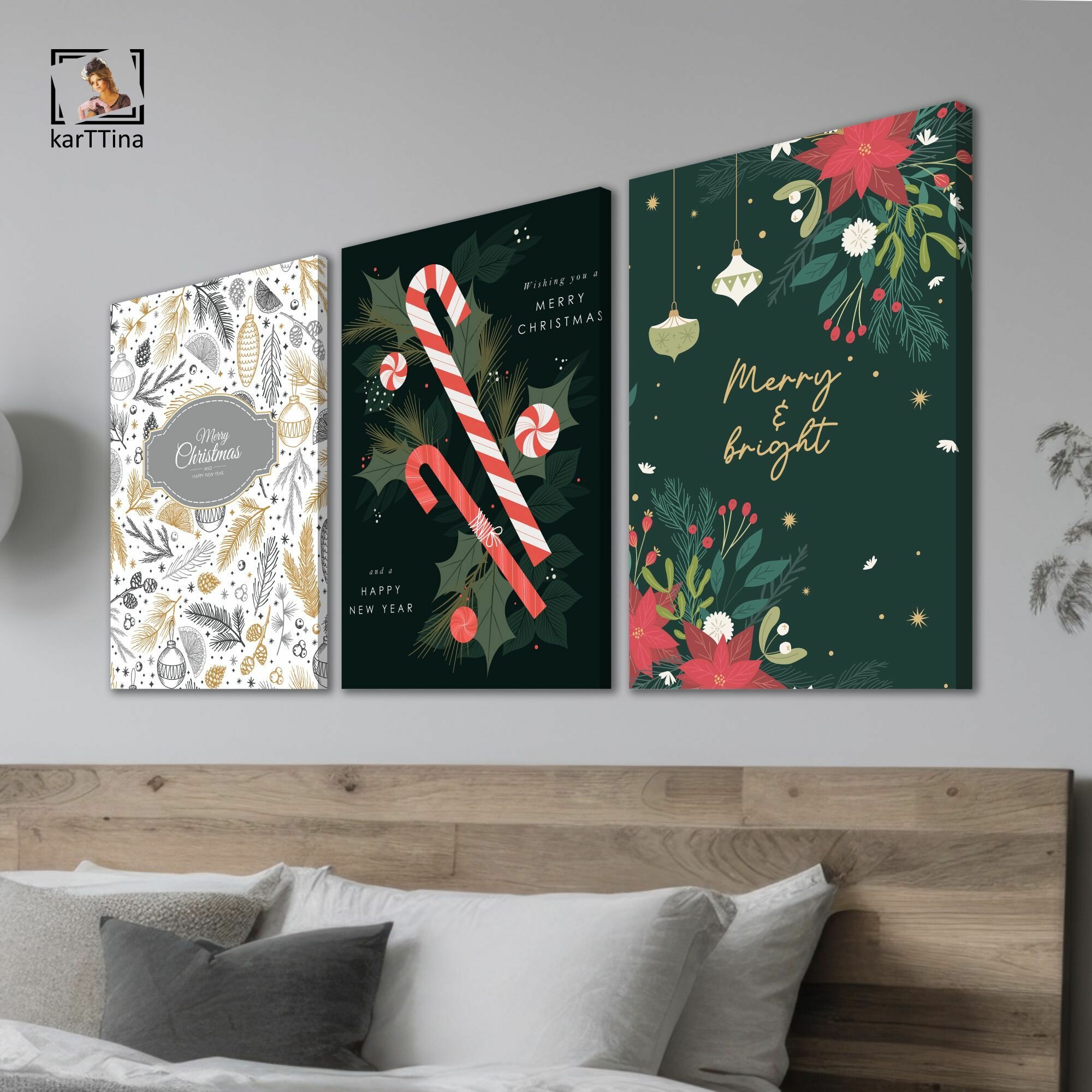 Картина на стену, интерьерная "Зимняя сказка", 150 см х 70 см