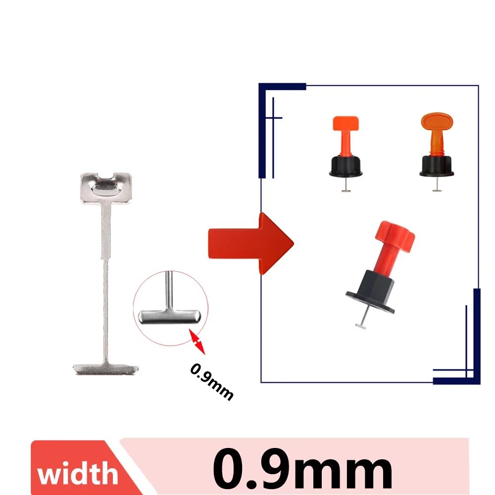 Сменные стальные иглы ZOMASOU для выравнивания плитки 50Pcs, 0.9mm