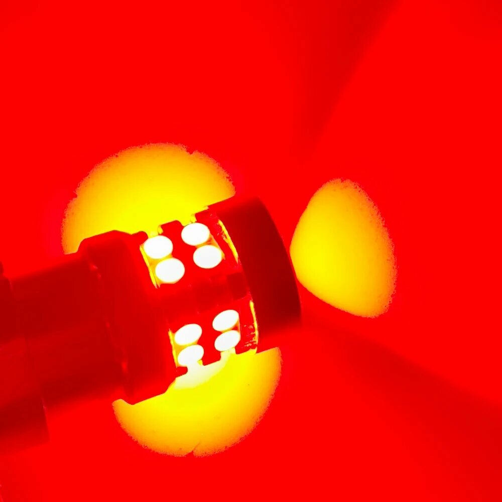 2x P21W 1156 BA15S PY21W BAU15S Светодиодный лампочки 12 В 1157 BAY15D Красный, 7443 W21/5W T20