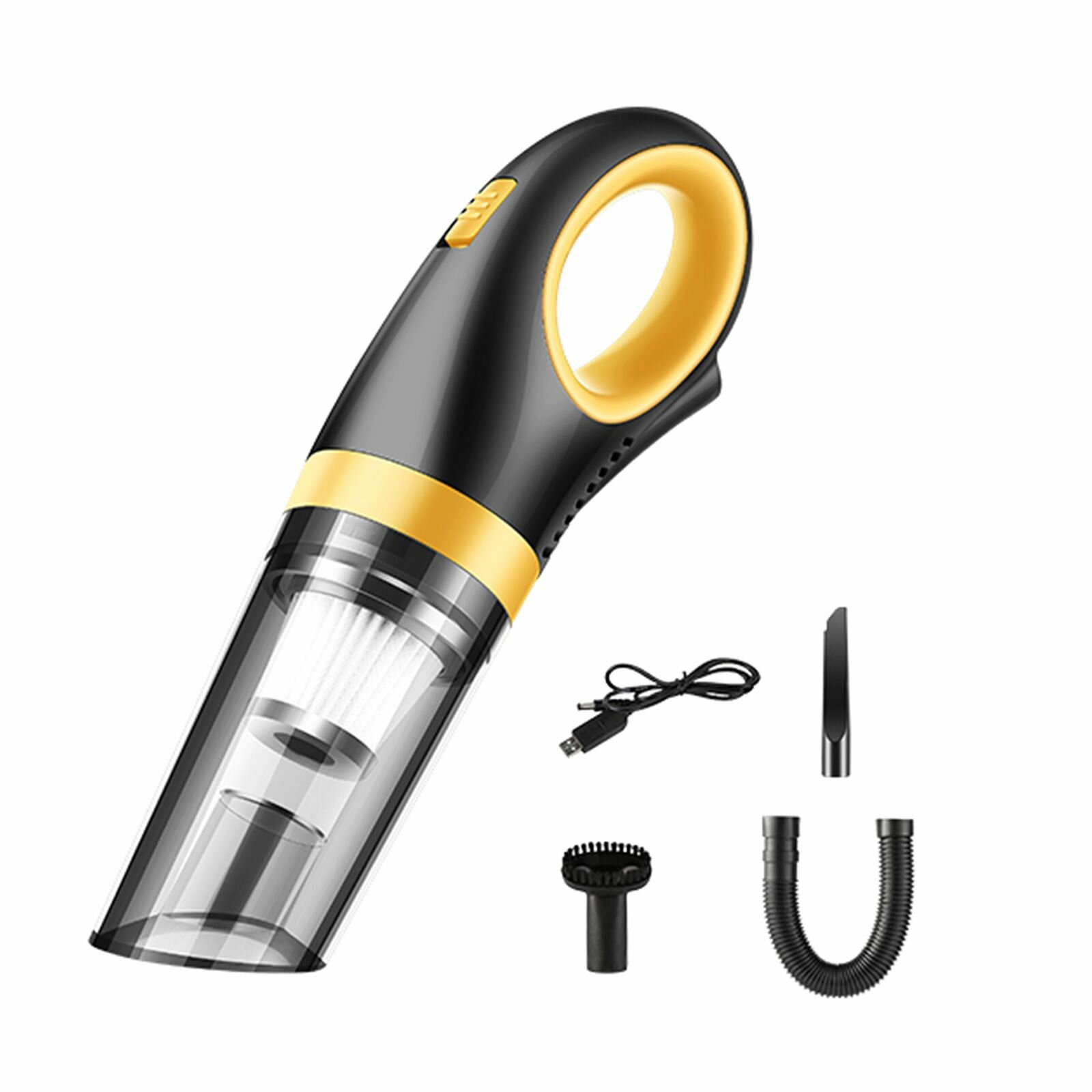 Ручной пылесос с зарядкой от USB, легкий портативный очиститель для мусора, очистка автомобиля, дома, сухого и влажного использования