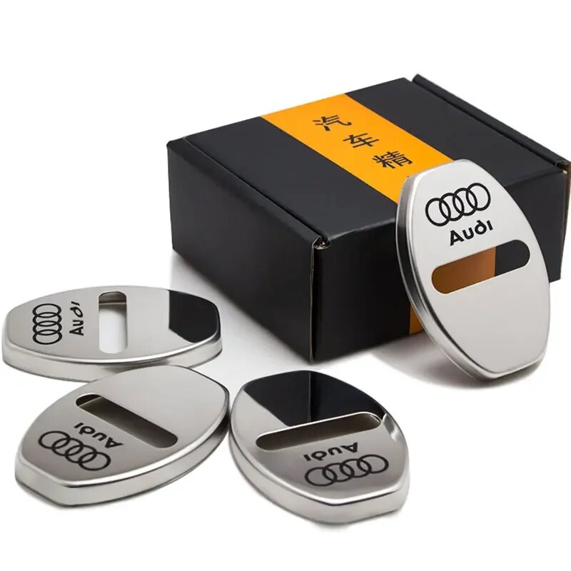 Защитный чехол для дверного замка для Audi A4 B6 B8 B7 A6 C5 C6 C7 A3 A5 Q3 Q5 Q7 Аксессуары для стайлинга автомобилей