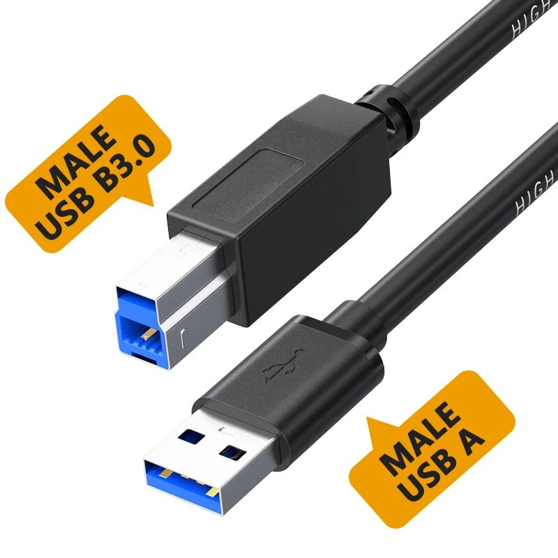 USB 3.0 кабель Type A - Type B для принтера 3 м