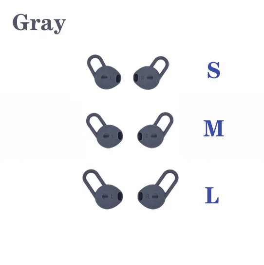 Силиконовые амбушюры Gray S M L 3pair