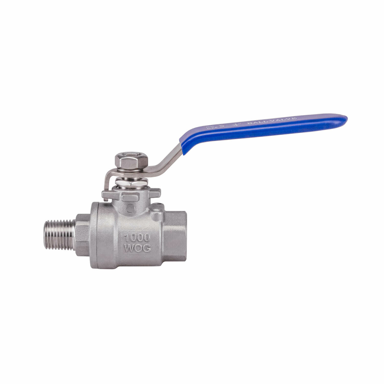 Кран шаровой 1/4 дюйма, НР/ВР (наружная/внутренняя резьба, папа/мама), нержавеющая сталь AISI304