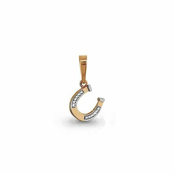 Подвеска Amarin Jewelry, красное золото, 585 проба, фианит
