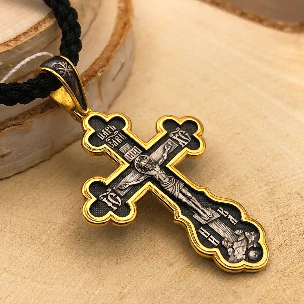 Комплект украшений, серебро, 925 проба, золочение, оксидирование, чернение