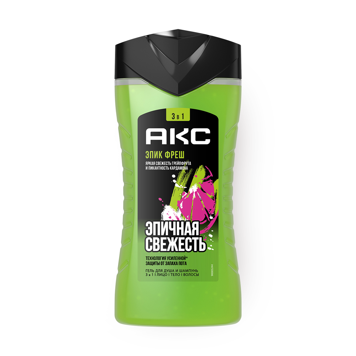 Гель для душа AksUnilever «Эпик Фреш», с пребиотиками, 250 мл
