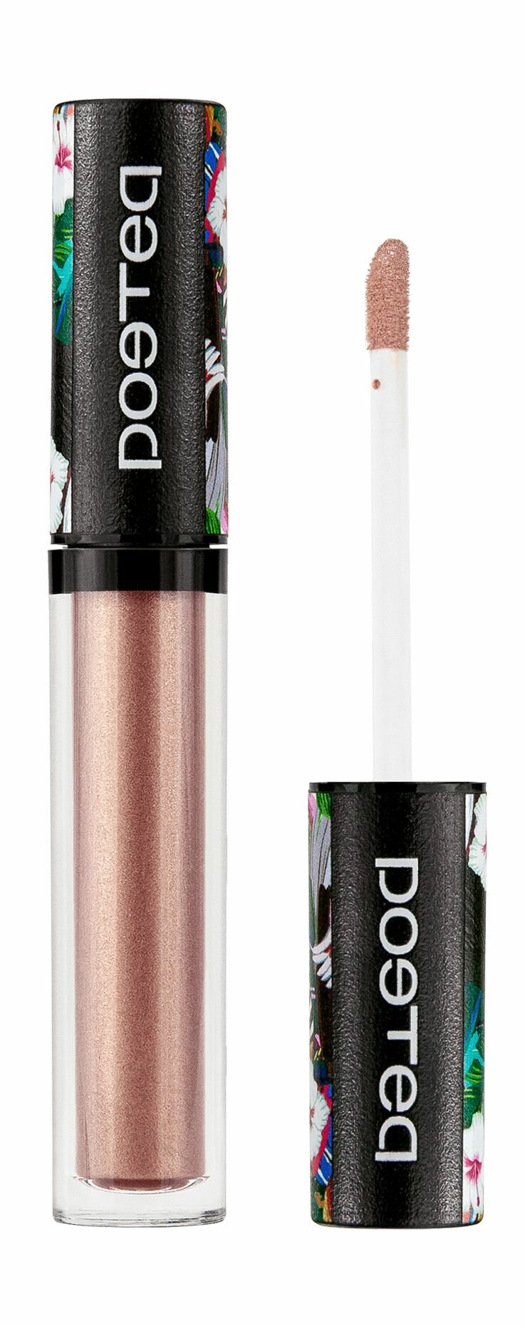 POETEQ Тени для век Eye shadow cream-metallic Exotic для сверкающего покрытия, 4 мл, 16 нежно-розовый