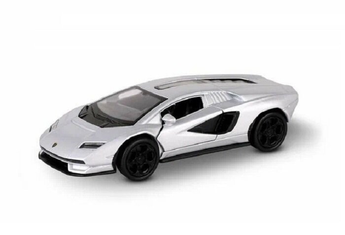 Welly. Коллекционная Машинка "Lamborghini Countach LPI 800-4" 43818W-S, серебристая, инерционная, масштаб 1:38