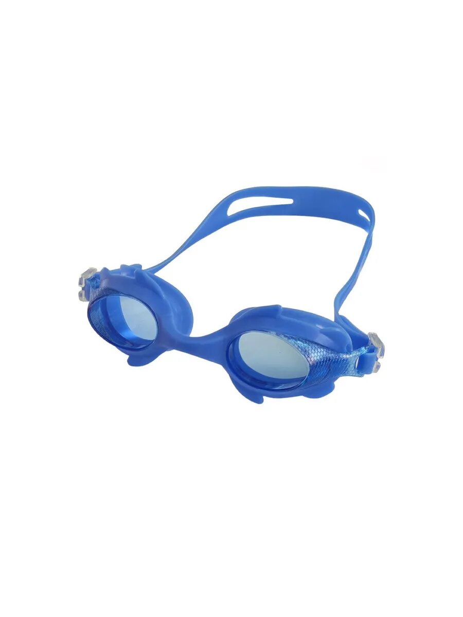Очки для плавания FINS R18166-1, детские, синие, UV-защита, антифоговые, силикон, ТПУ
