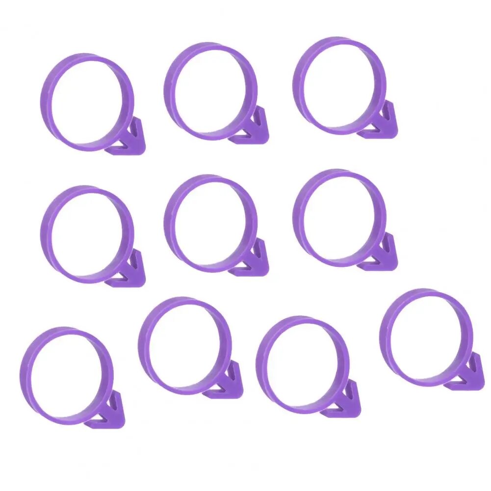 Силиконовые зажимы для кондитерских мешков, 10 шт. Purple