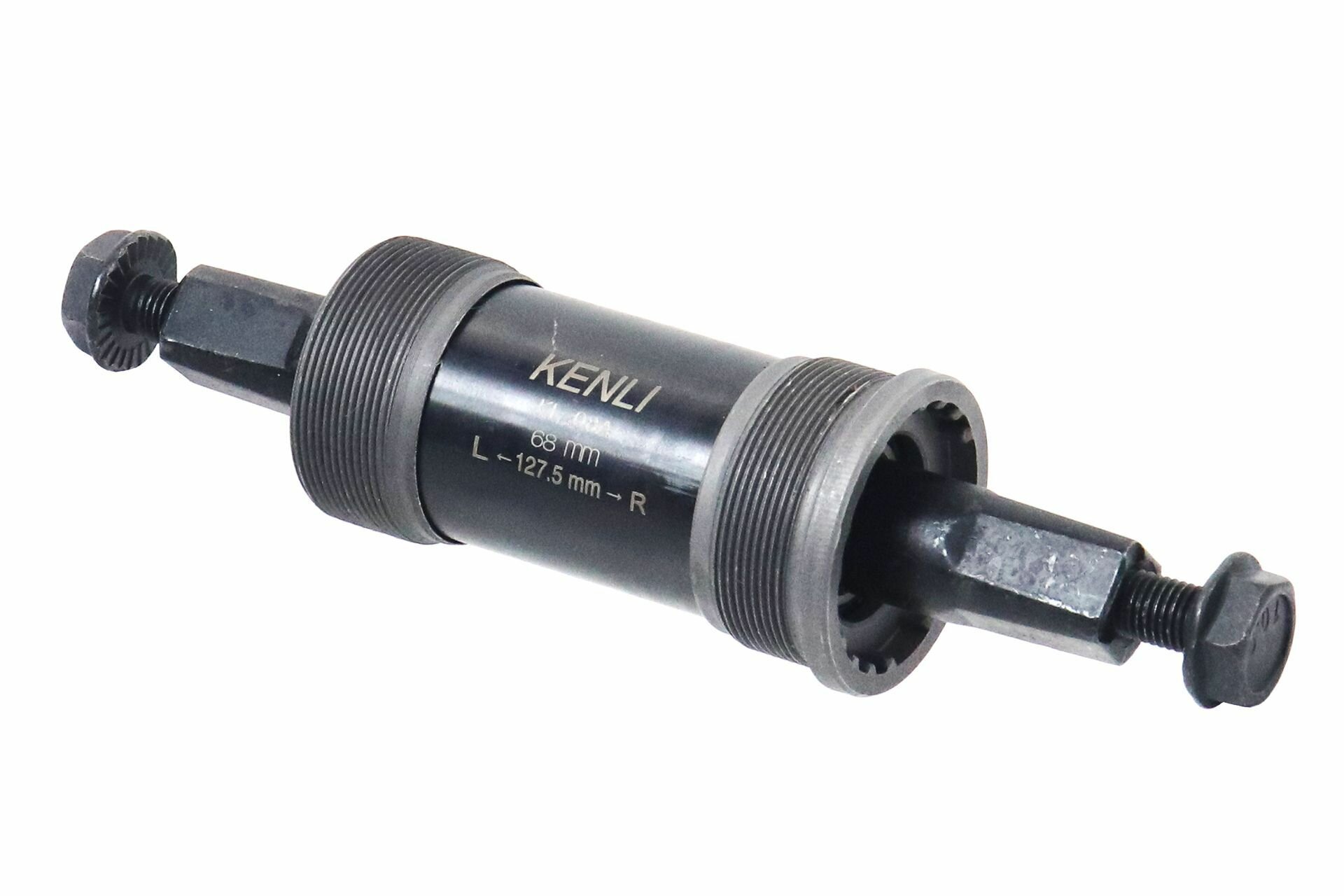 Каретка KENLI MTB BC 1.37"X24T, 68/127,5 мм (стальные чашки, стальной корпус)