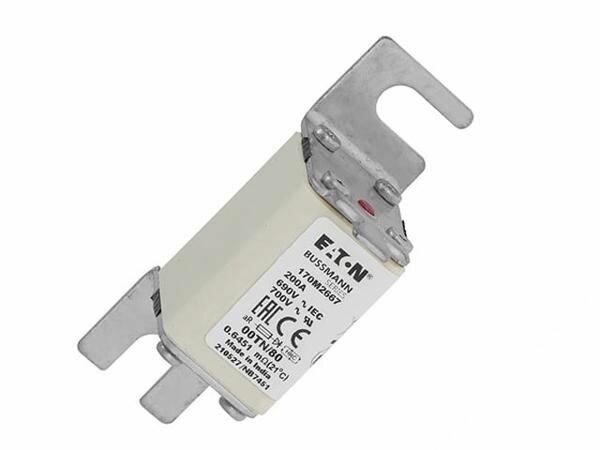 Предохранитель (плавкая вставка) BUSSMANN 170M2667, быстродействующий с характеристикой AR, 200 А, 690 В AC, 00TN/80
