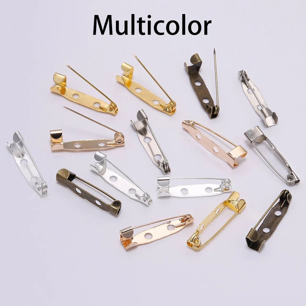 Multicolor зажимы для брошей, 15 мм, 50 шт.