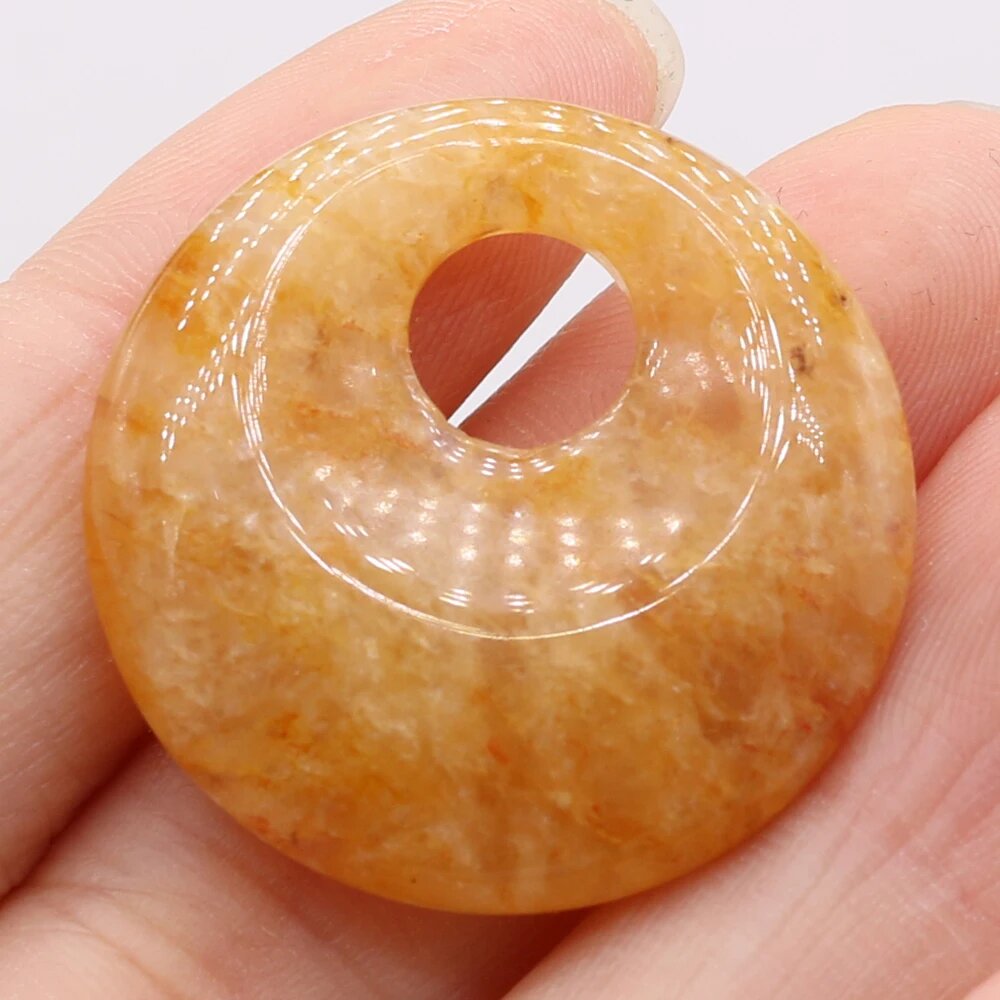 Полудрагоценные бусины из натурального камня 25 мм topaz