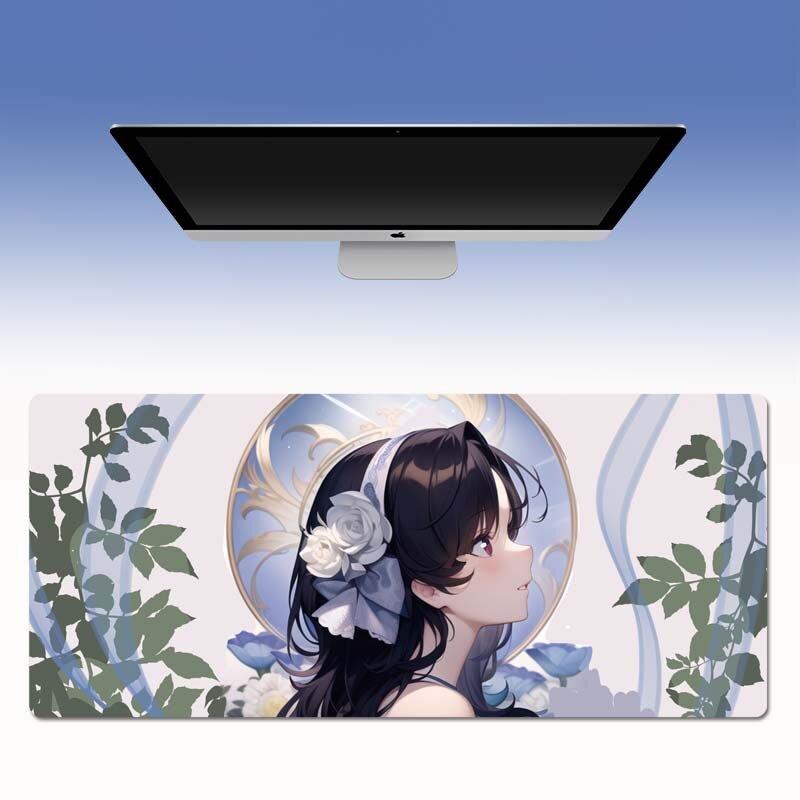 Коврик для мыши Liangcaida "Cute Anime Girl", натуральный каучук, нескользящий, 800x300x3мм