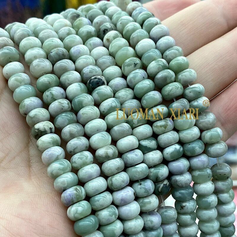 Бусины 5x8 мм, Auspicious jade, 76 шт.