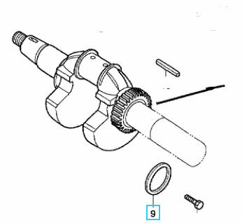 Шайба, коленчатый ВАЛ упорн. (38.5X54.0X1.0) (Оригинал)