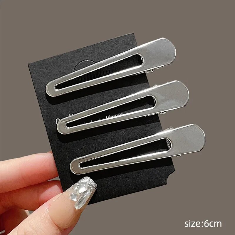 Набор из 3 серебряных заколок для волос Style3-3pcs
