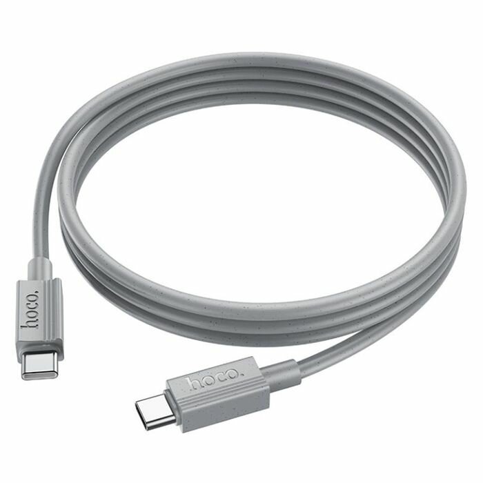 Type-C - Type-C кабель 1.0m HOCO X107 Favor (Серый) 6942007626330