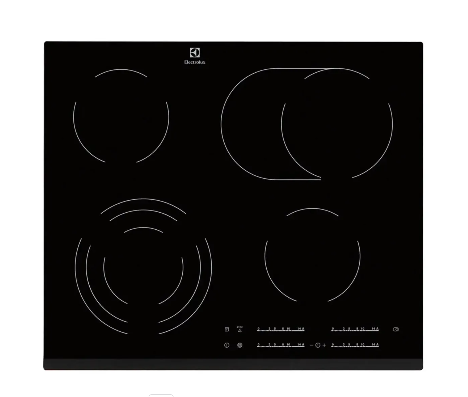 Электрическая варочная панель Electrolux EHF6547FXK, Hi-Light, независимая, черный